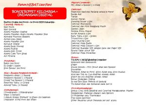 Paket HEBAT (300 Pax) - HnR Wedding n Catering